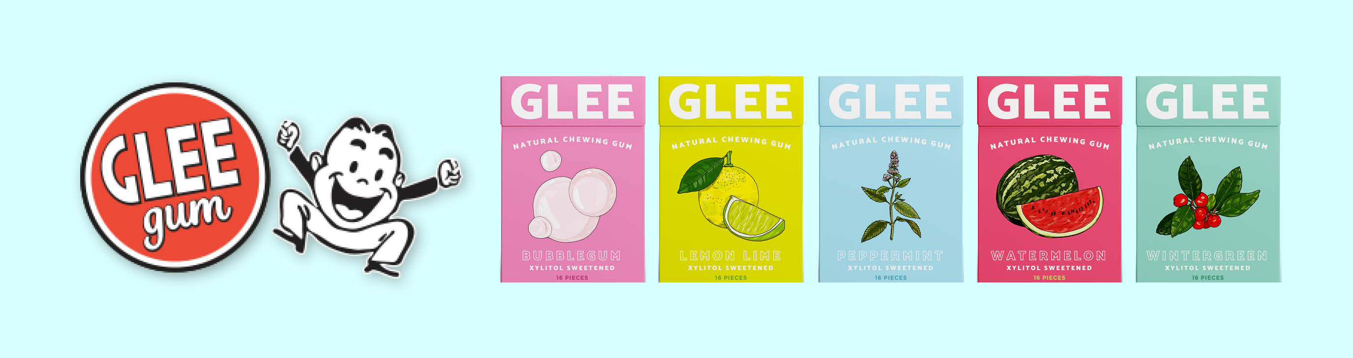 Glee Gum Sugar-free, Plastic Free Chewing Gum | Bio Living