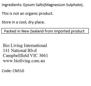 Chantal Organics Natural Epsom Salts 1.5kg | Bio Living | Organic Food ...